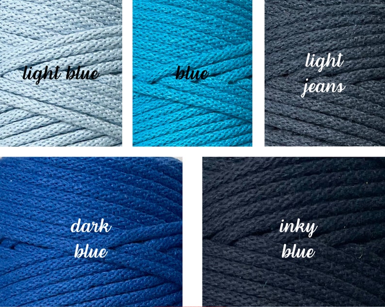 BRAIDED COTTON CORD 4mm 100 M 108 Yards Macrame Cord | Etsy