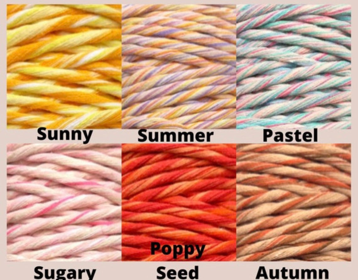 New Beautiful Colors, Single Twist Cord, 4 Mm, 100 M, 108 Yards ...