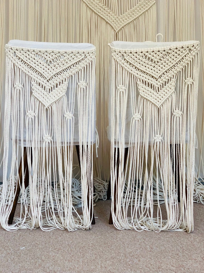 Wedding Macrame Back Chair Macrame Wedding Chair Back Decor - Etsy