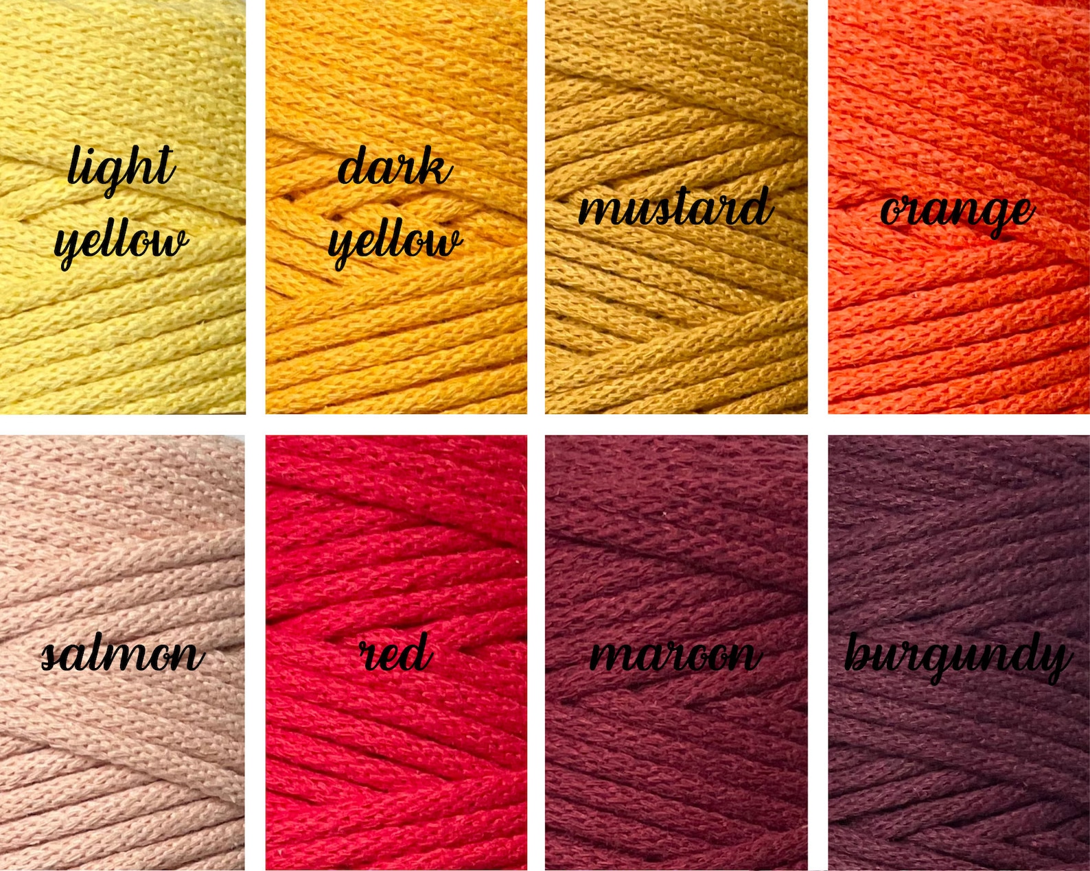 BRAIDED COTTON CORD 4mm 100 M 108 Yards Macrame Cord - Etsy Ireland