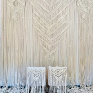 Wedding Macrame Back Chair Macrame Wedding Chair Back Decor - Etsy