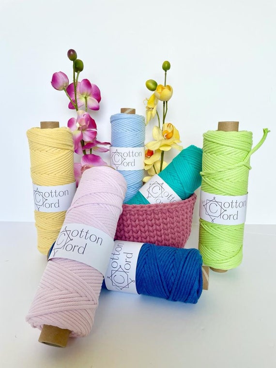 4 Mm Macrame Cord Braided Cord With Detanglet Ends Macrame | Etsy