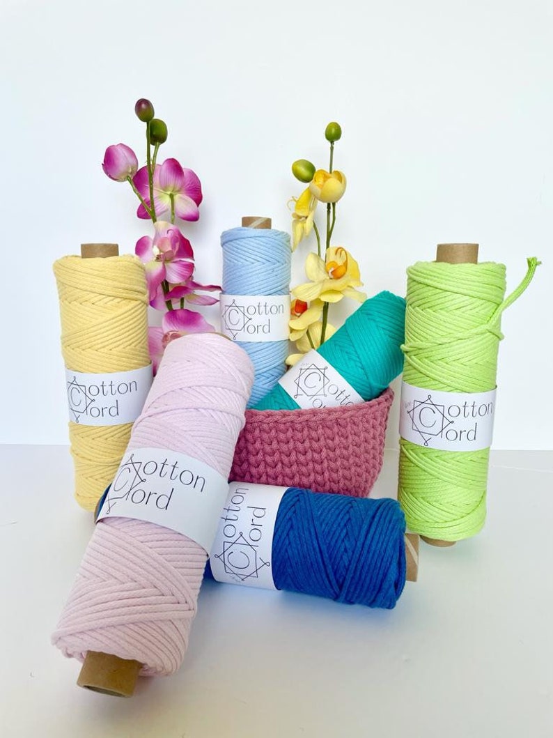 4 Mm Macrame Cord Braided Cord With Detanglet Ends Macrame - Etsy