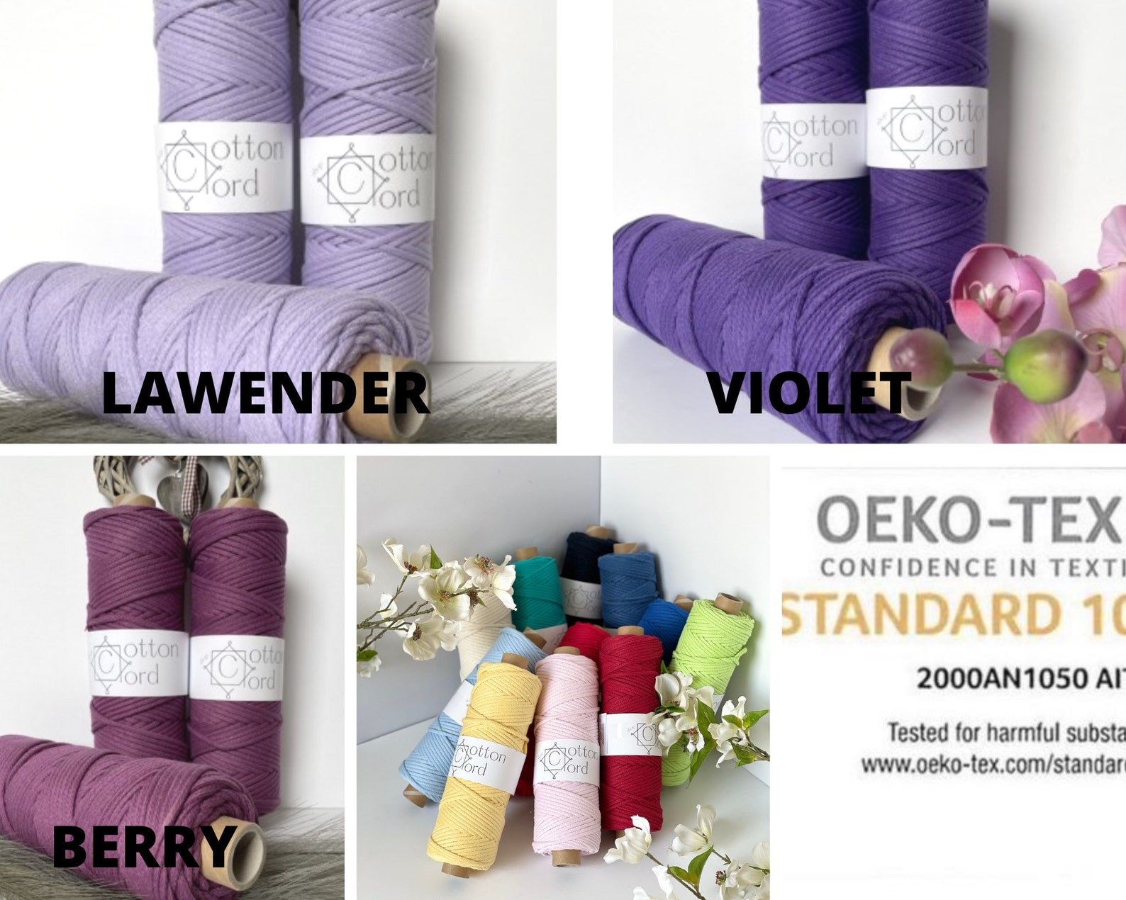 4 Mm Macrame Cord Braided Cord With Detanglet Ends Macrame - Etsy