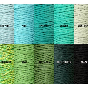 Single Twist Cord 4 Mm 100 M 108 Yards Macrame Cord Cotton Cord Crochet ...