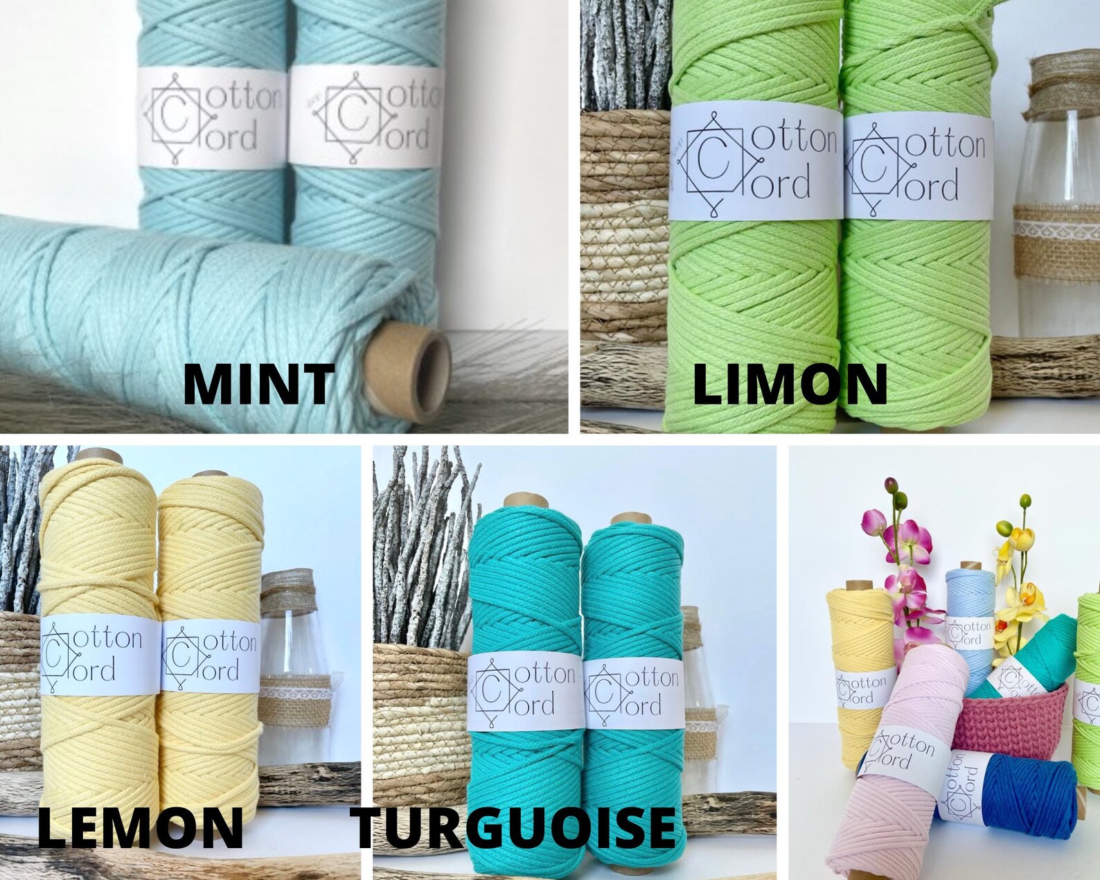 4 Mm Macrame Cord Braided Cord With Detanglet Ends Macrame - Etsy