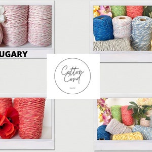 New beautiful colors Single twist cord 4 mm 100 m 108 | Etsy