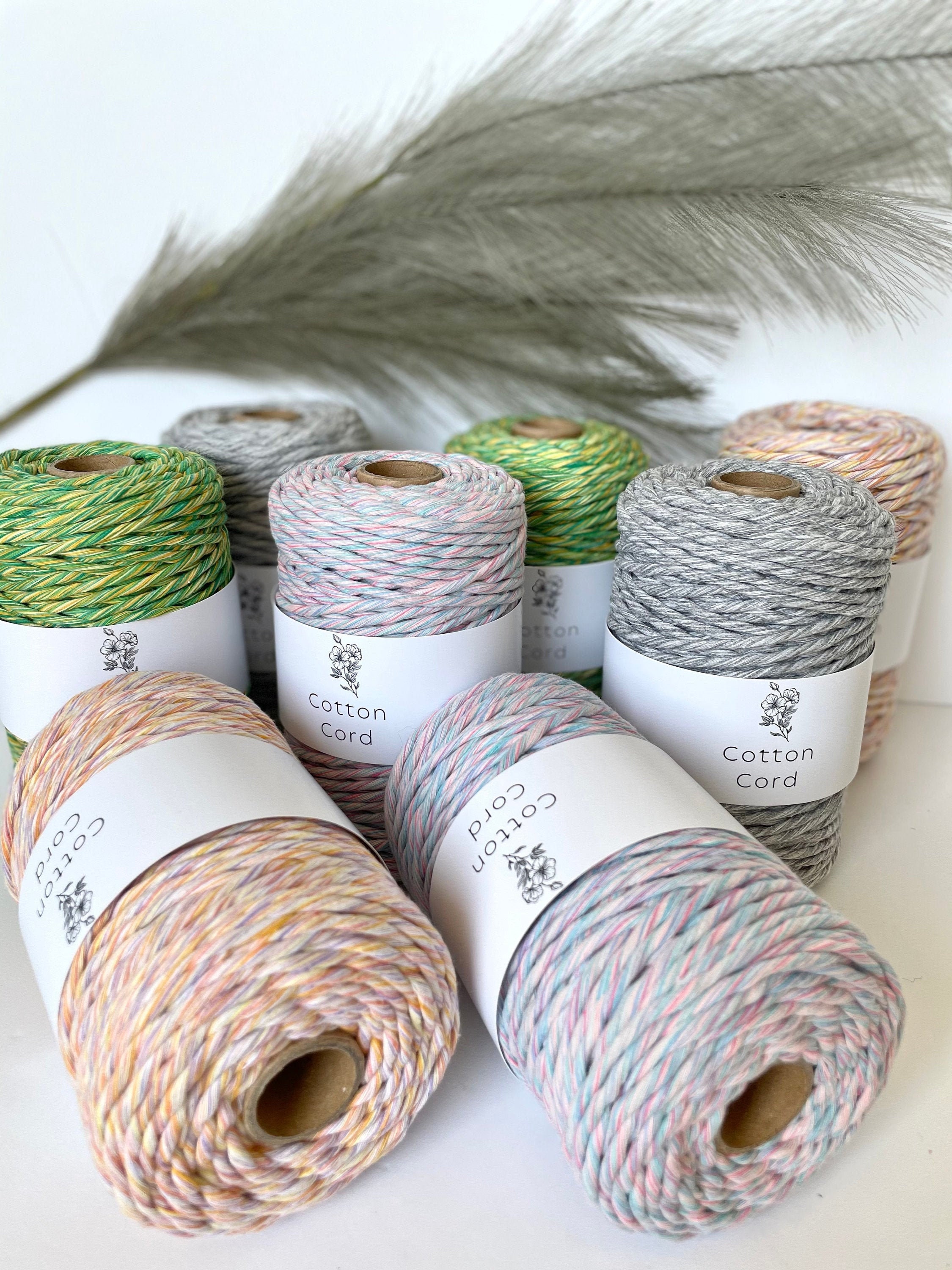 New Beautiful Colors Single Twist Cord 4 Mm 100 M 108 - Etsy