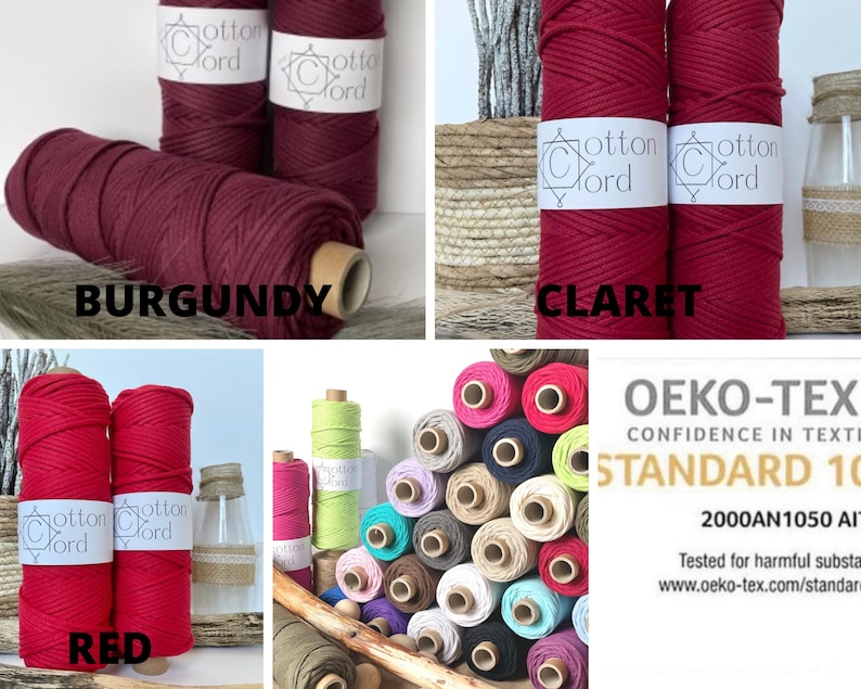 4 Mm Macrame Cord Braided Cord With Detanglet Ends Macrame | Etsy