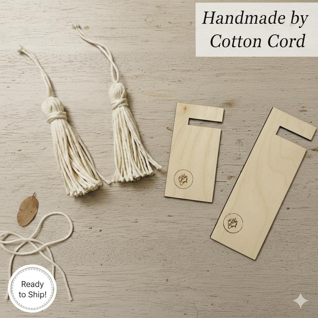 Wooden Tassel Maker Tool – Macrame Tassel Template – DIY Fringe Maker ...