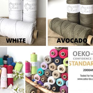 4 Mm Macrame Cord, Braided Cord With Detanglet Ends, Macrame Rope ...