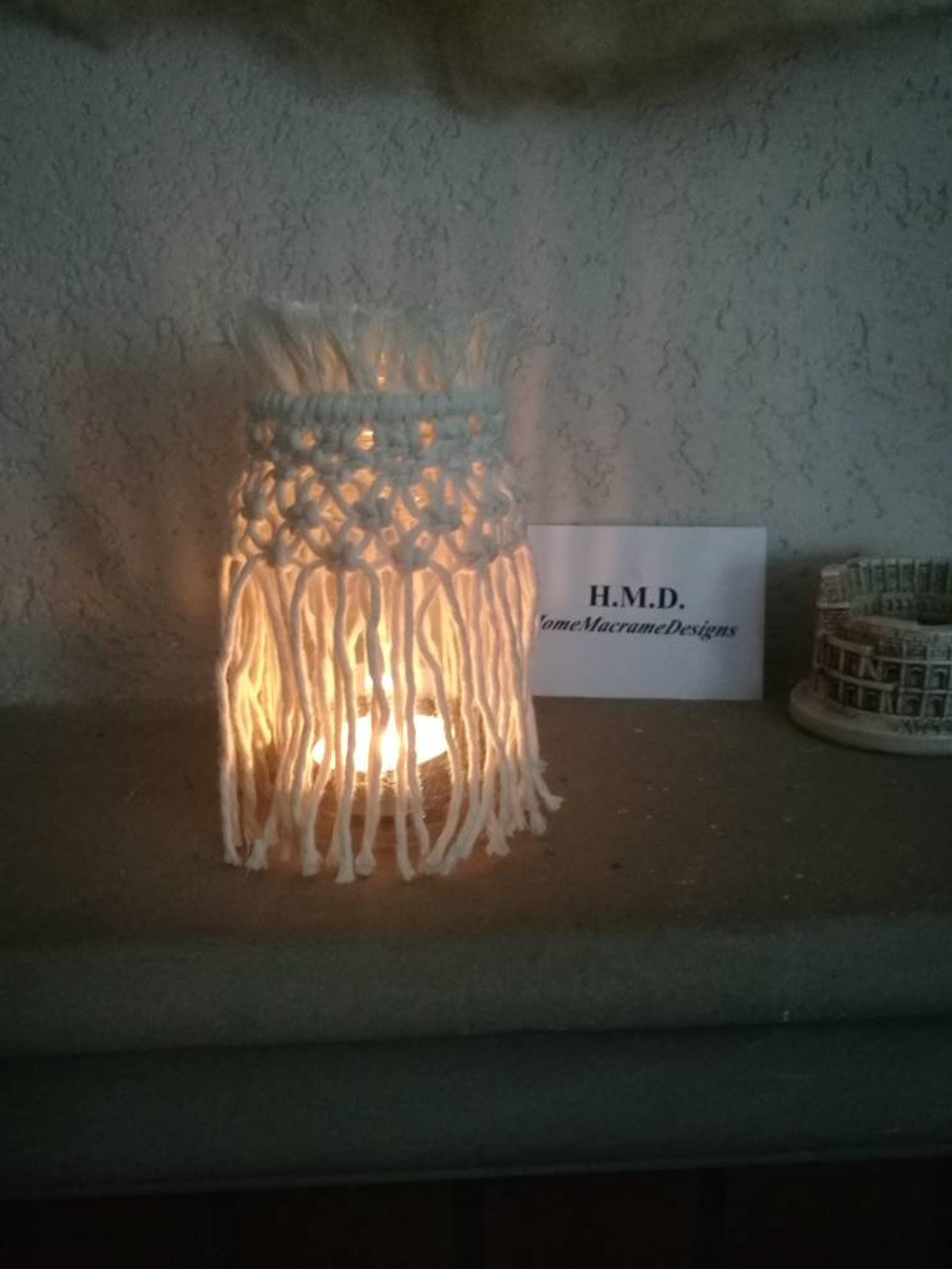 Macrame Vase Macrame Jar Macrame Lanterns Wedding Decor - Etsy