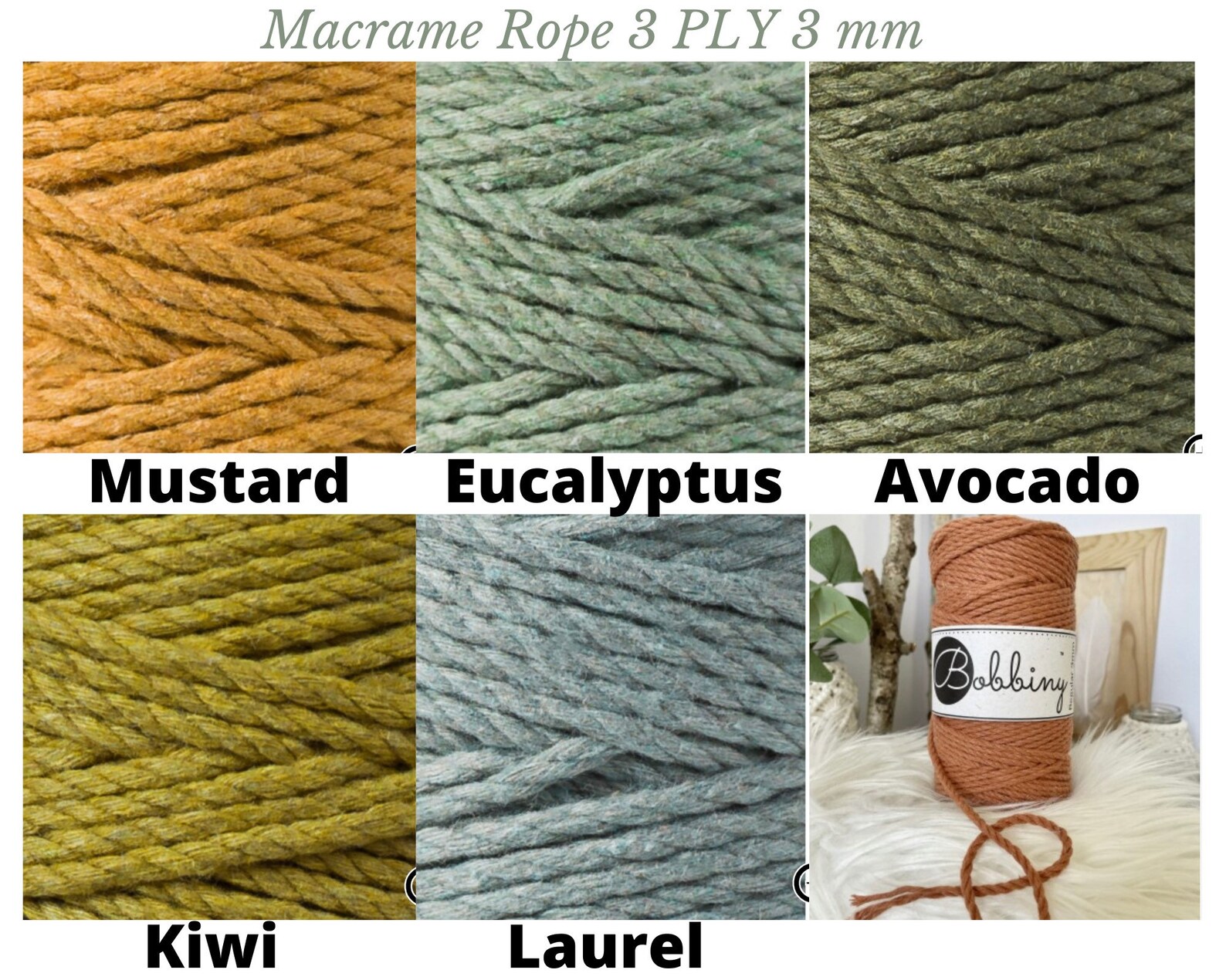 100 Metres 3 Mm Cotton Cord Triple Twisted Macrame Cord | Etsy