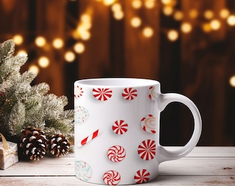 Handpainted Christmas Mug Filled With Candy - Etsy