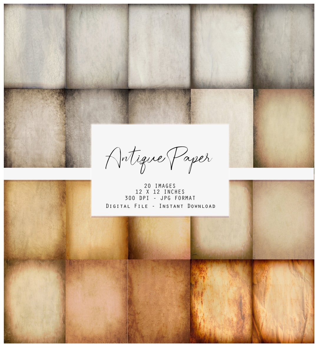 Digital Download Printable Antique Parchment Paper - Etsy