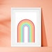 Retro Rainbow Printable Instant Download Poster Print - Etsy