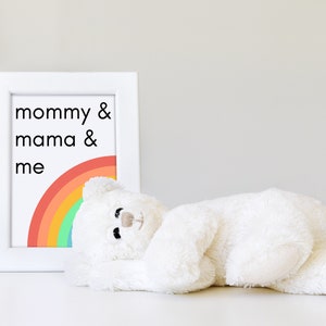 Mommy & Mama Print Printable LGBT Family Wall Art Instant Download ...