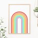 Retro Rainbow Printable Instant Download Poster Print - Etsy