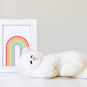 Retro Rainbow Printable Instant Download Poster Print - Etsy