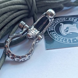 Steel Alien Paracord Shackle: Xenomorph Viking Bead - Etsy