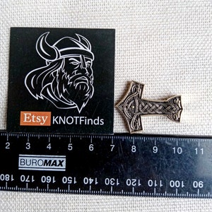 Thor's Hammer Pendant , Mjolnir, Viking Jewelry, Manual Casting, - Etsy