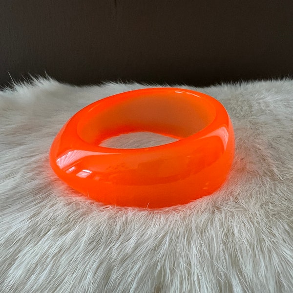 Orange Bangle Bracelet - Etsy