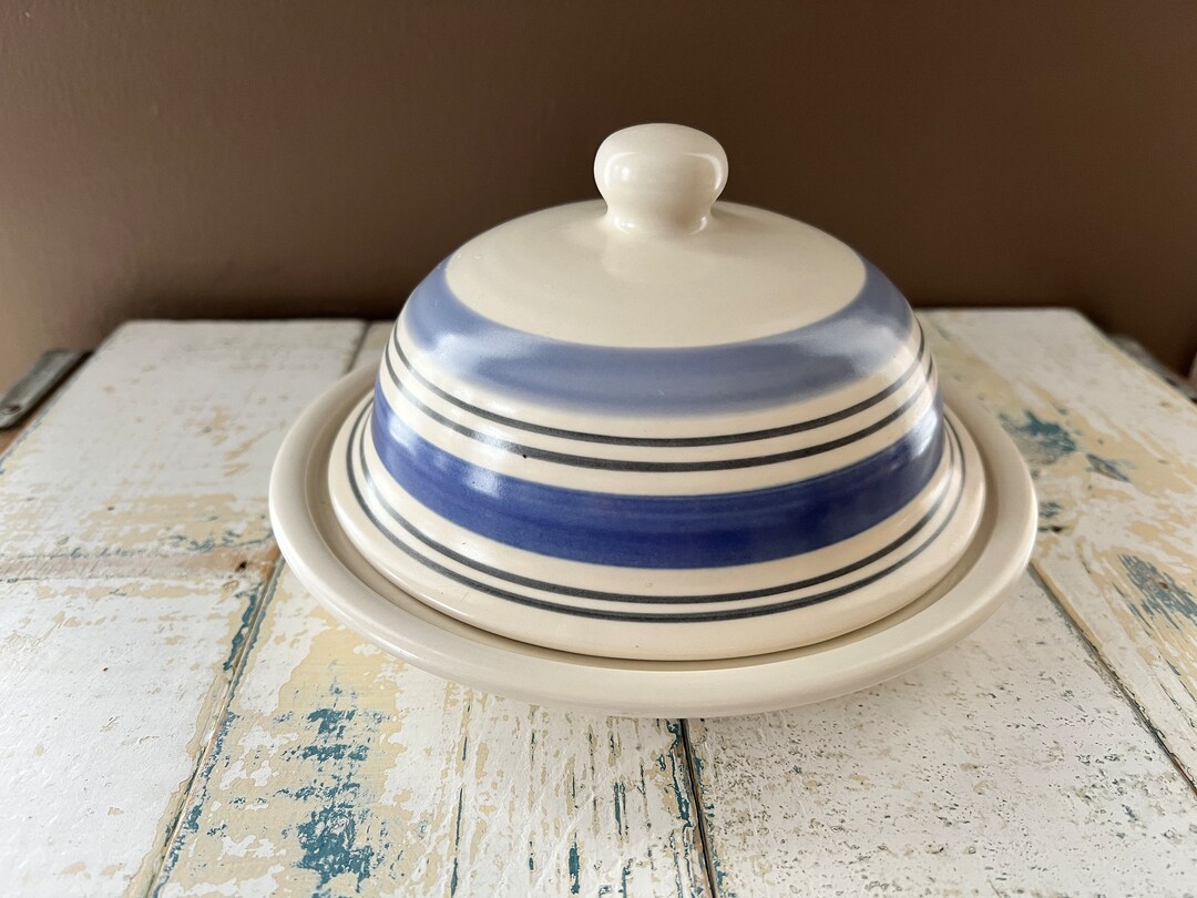 Vintage Butter Dish With Lid Pfaltzgraff Mexico Stoneware Rio Pattern ...