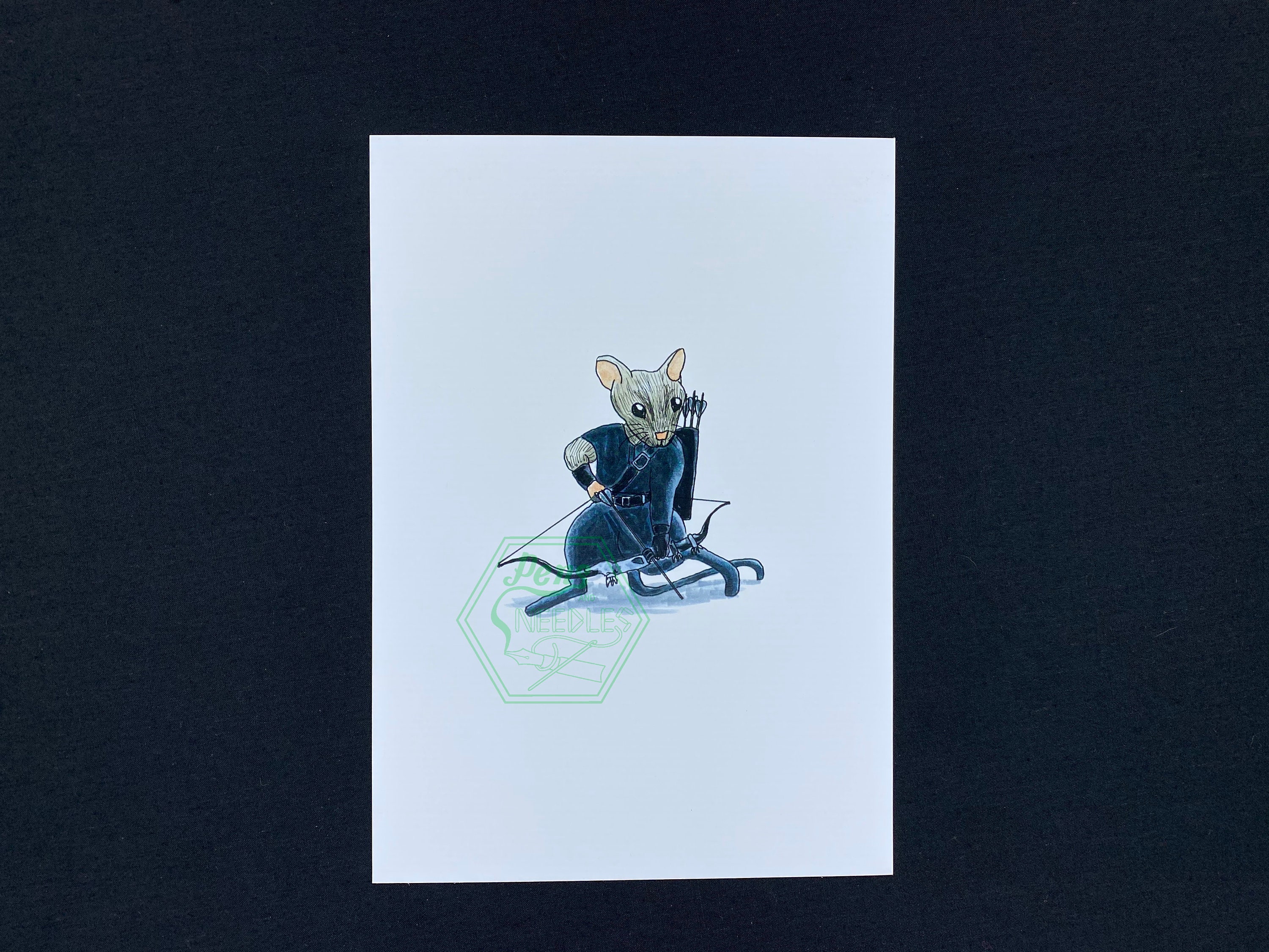 Hawkeye Mouse Print A5 - Etsy