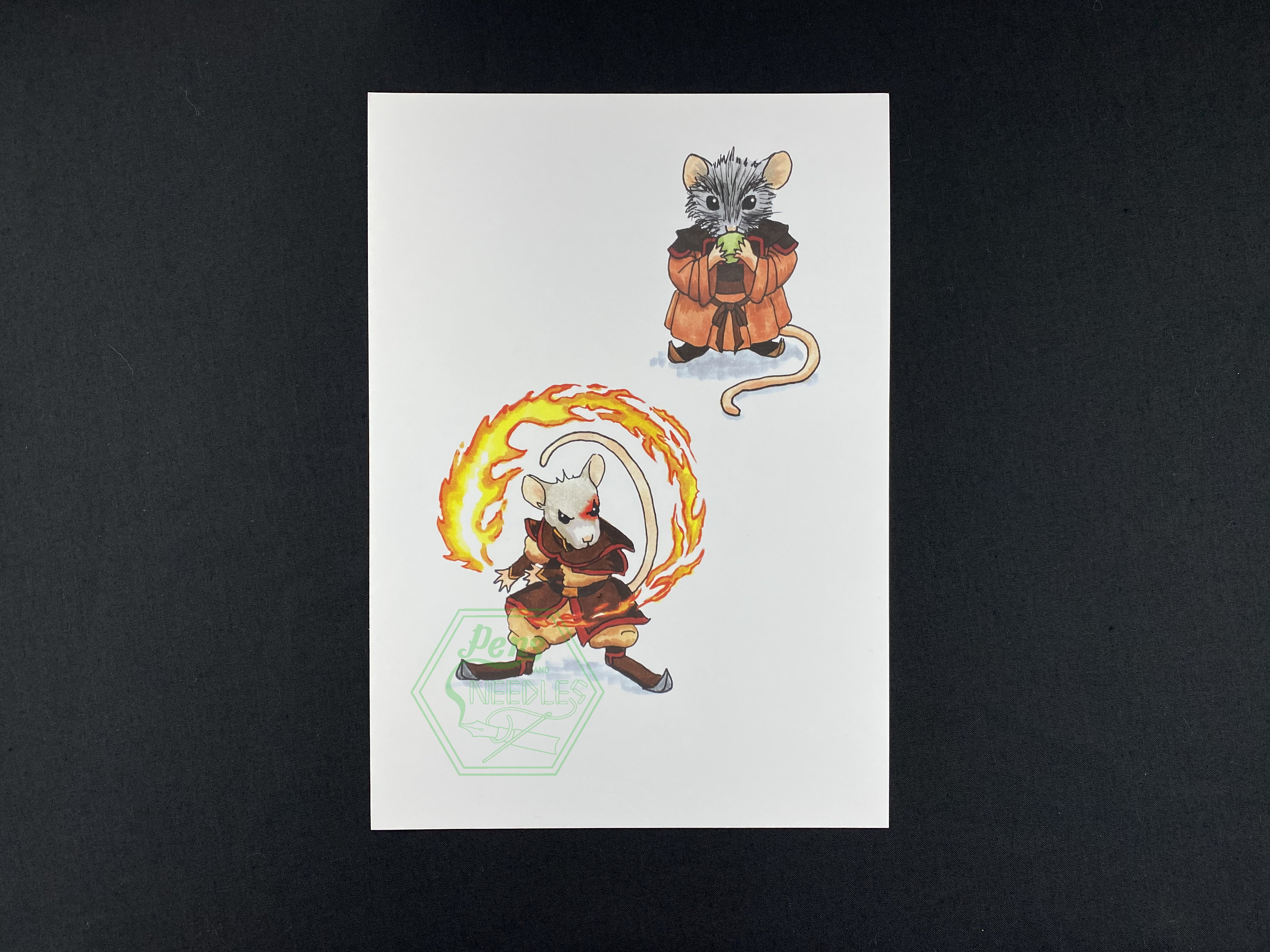 Uncle Iroh and Prince Zuko Mouse Print A5 - Etsy
