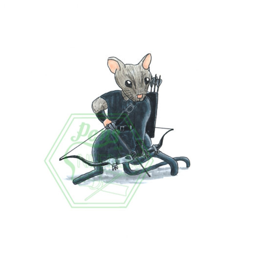 Hawkeye Mouse Print A5 - Etsy
