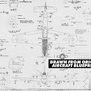 P-51D Airplane Vector Art - P-51D Mustang Digital Artwork P51 Plane ...
