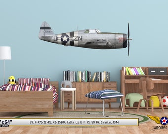 P-47D Thunderbolt front P-47D Decal, P47 Decal, P-47 Decal, P-47 Gift ...