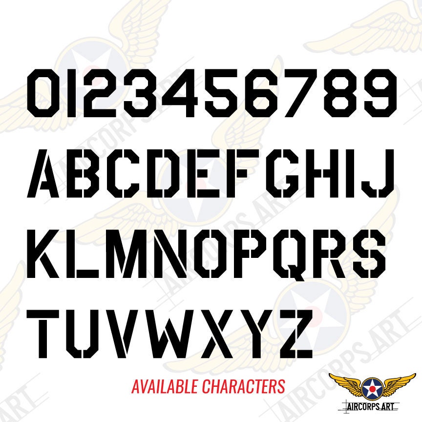 USAF Vinyl Letters Military Grade High Quality Personalized - Etsy