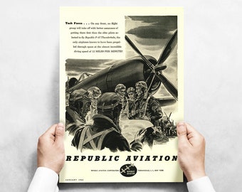 Classic Pinup P-40 Warhawk Aircraft Poster WWII Fighter - Etsy