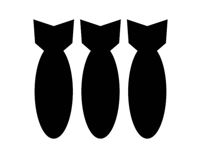 Bomb Mission Marking 3 WWII Victory Mission Decal Sticker Marking set ...