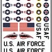 USAF Sticker Pack United States of America Air Force Roundels Includes ...
