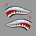 Flying Tigers Shark Mouth Decal - P-40 Warhawk Warbird Nose Art ...