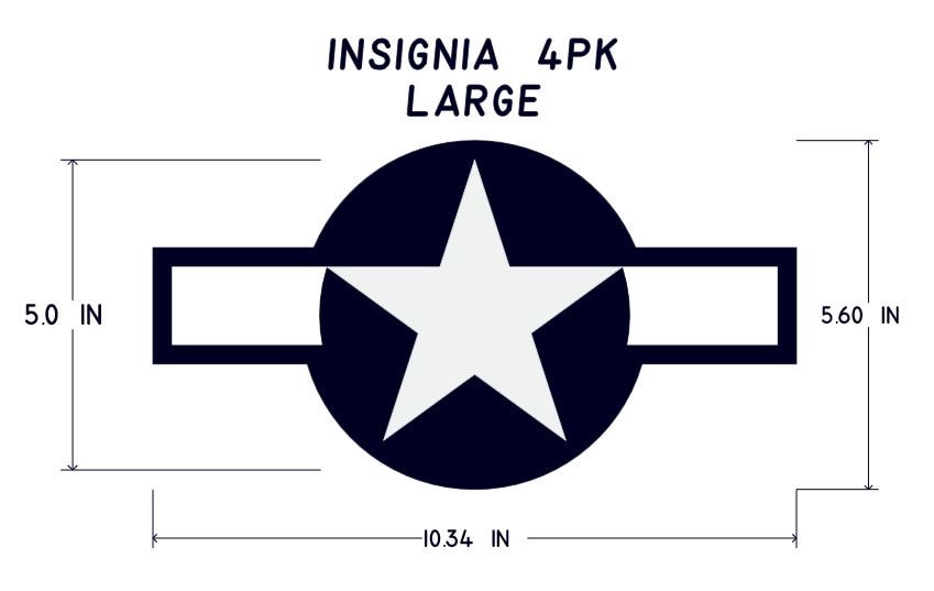 Air Force RC Insignia Sticker Pack WWII 1943-1947 US | Etsy
