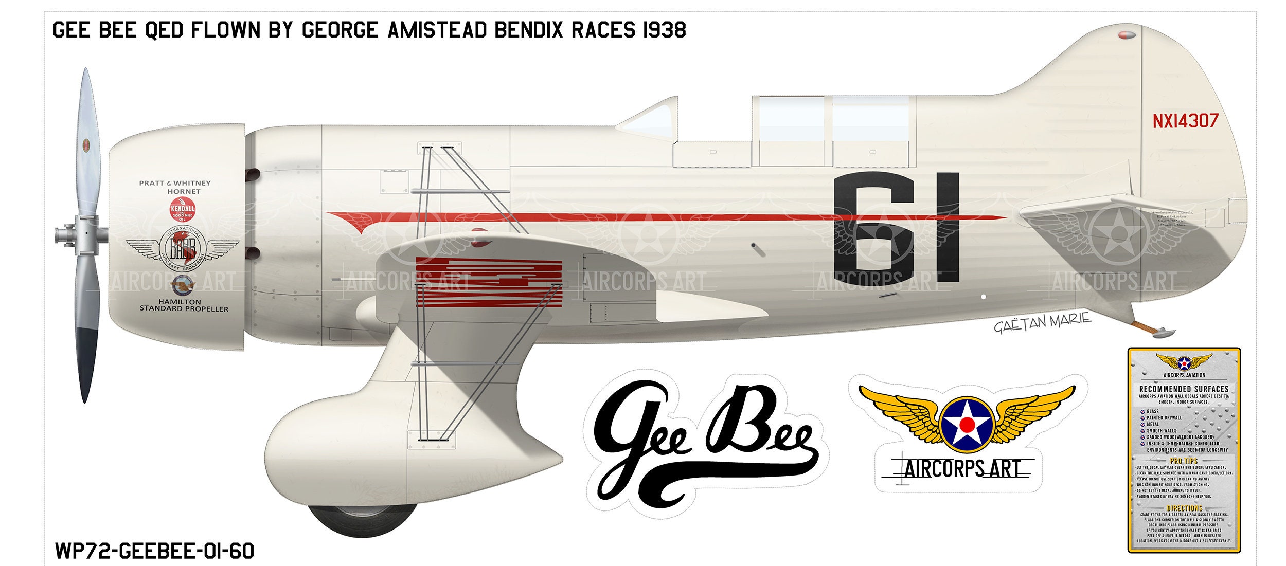 Geebee QED 1938 Bendix Air Race Aircraft Airplane Profile - Etsy 日本