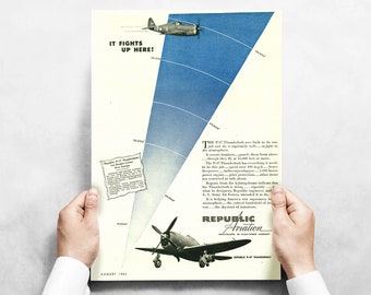Classic Pinup P-40 Warhawk Aircraft Poster WWII Fighter - Etsy