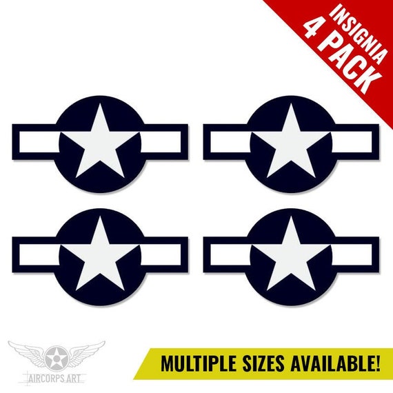 Air Force RC Insignia Sticker Pack WWII 1943-1947 US | Etsy