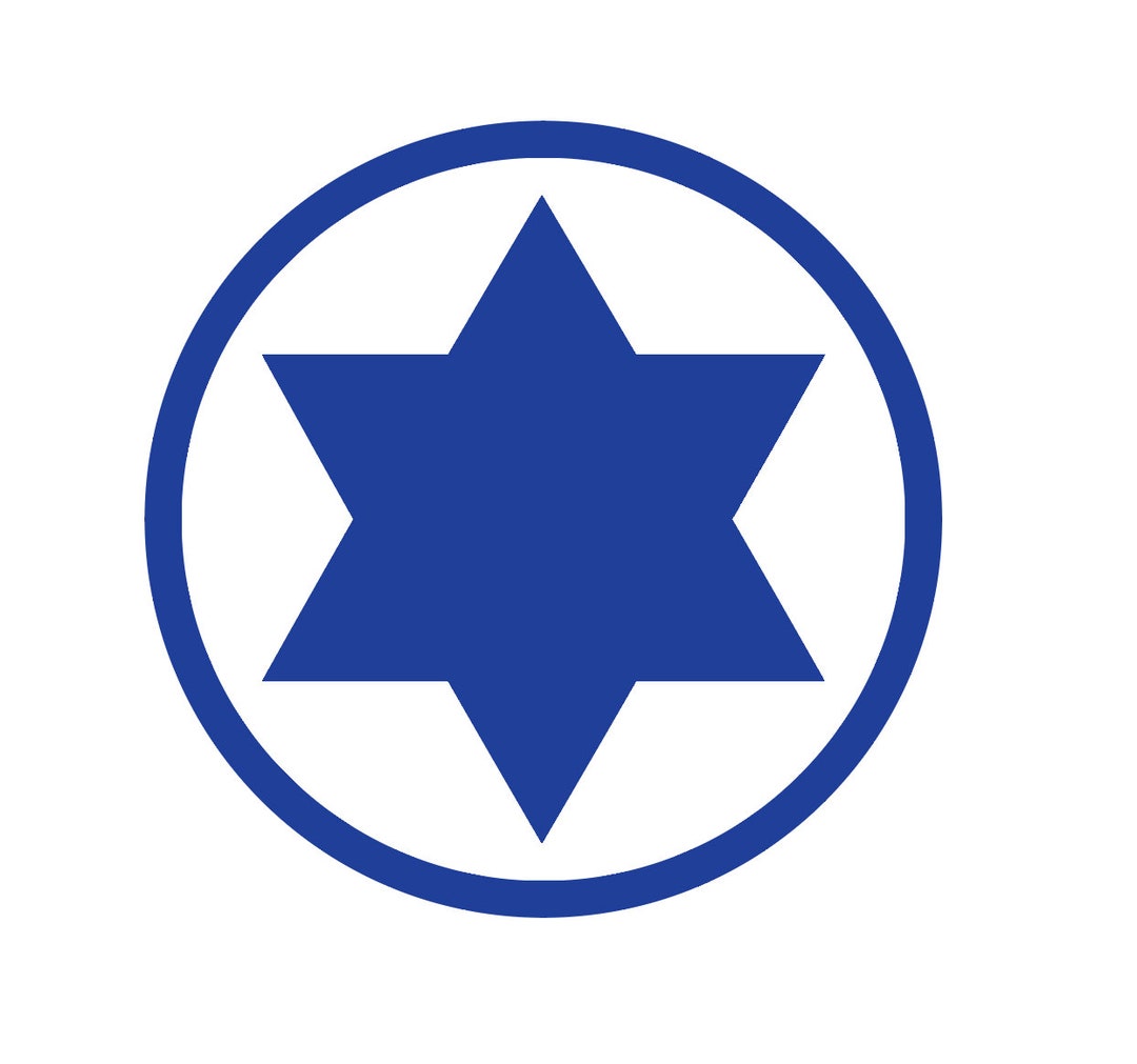 Insignia Israeli Air Force National Insignia Star in Circle Roundel ...
