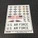 USAF Sticker Pack United States of America Air Force - Etsy