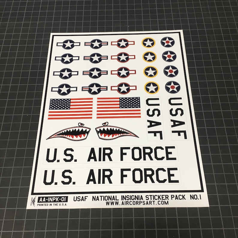 USAF Sticker Pack United States of America Air Force - Etsy