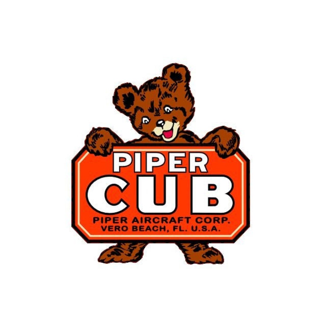 Piper Cub Logo Flugzeug Hersteller Schwanz Decal Wandkunst - Etsy.de
