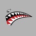 Flying Tigers Shark Mouth Decal - P-40 Warhawk Warbird Nose Art ...
