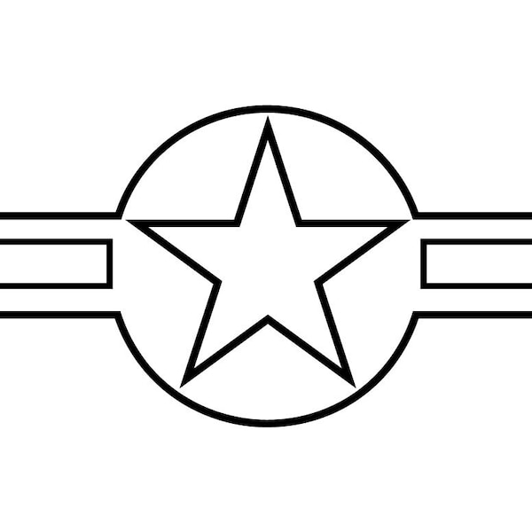 Air Force Star and Bars - Etsy