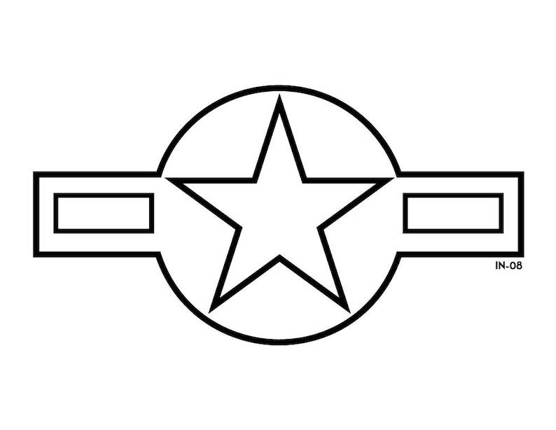 Air Force Decal USAF Insignia Lo-vis USAF Star and Bars - Etsy