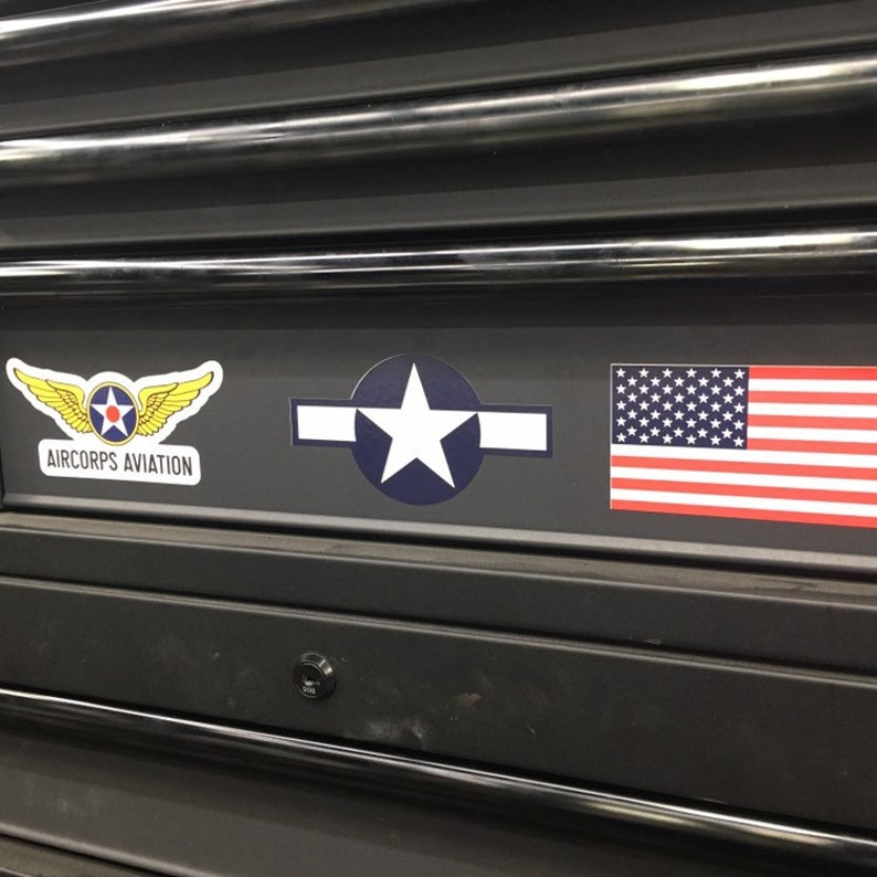 Air Force Decal Insignia USAF Star and Bars Sticker or Paint - Etsy