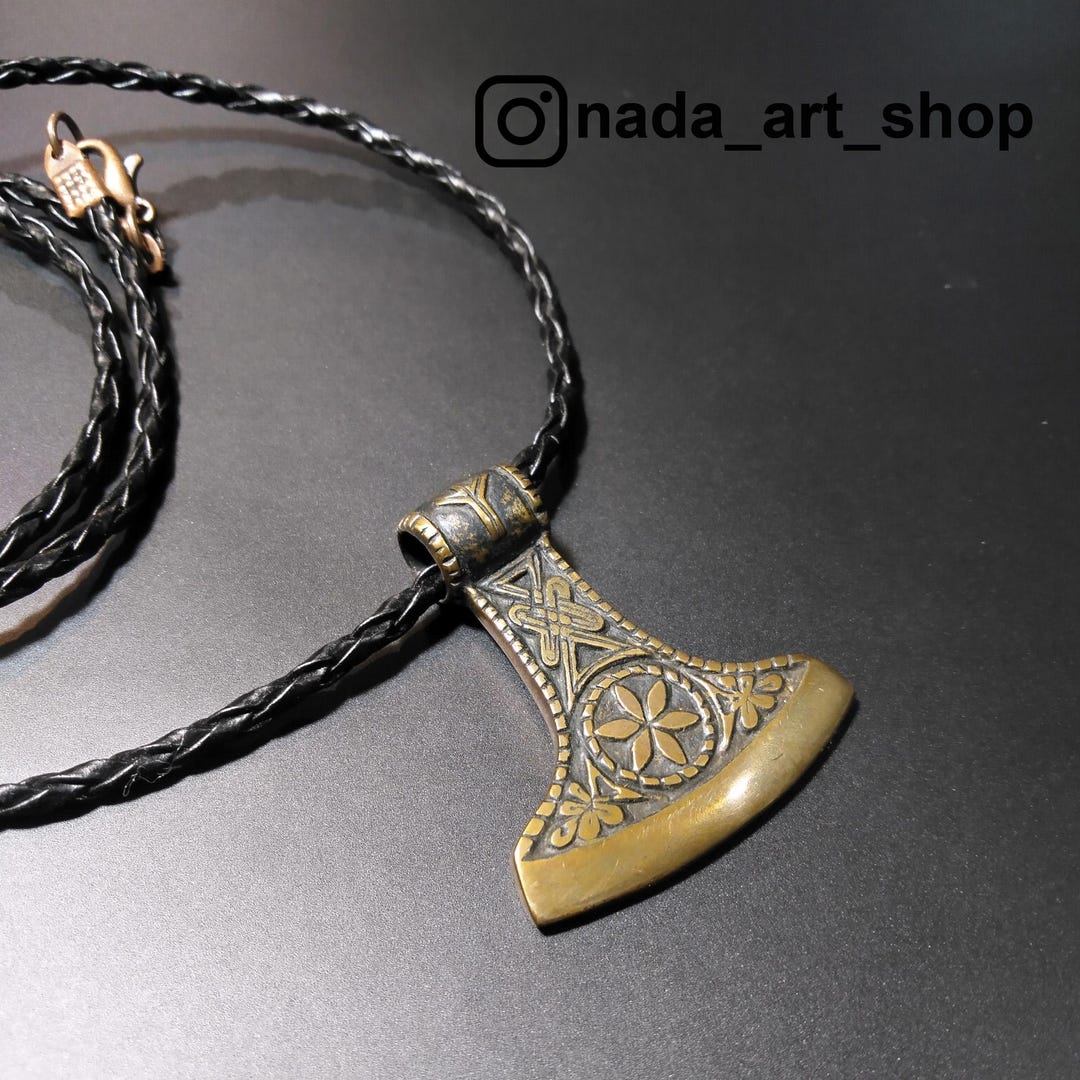 Slavic Perun Axe, Svarog Axe, Viking Warrior Axe Necklace, Viking ...